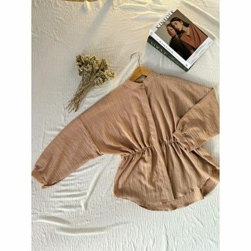 Jual KEMEJA KERUT DEPAN WANITA/ ALIYA SHIRT KERUT DEPAN KOREAN STYLE ...