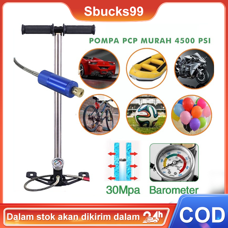 Jual Pompa Angin Performa Tinggi Dengan Manometer Stainless Steel Dan ...