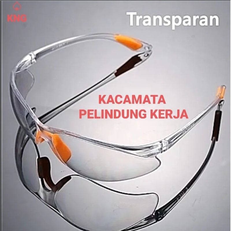 Jual Kacamata Kerja Safety Bening Transafaran - Kaca Mata Fashion ...