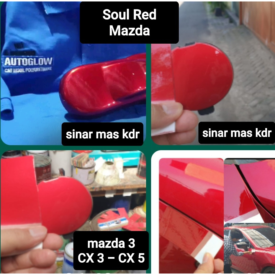 Jual CAT MAZDA SOUL RED CX3, CX5, CX8, CX9, Mazda 2, Mazda 3, 1 KG SET ...