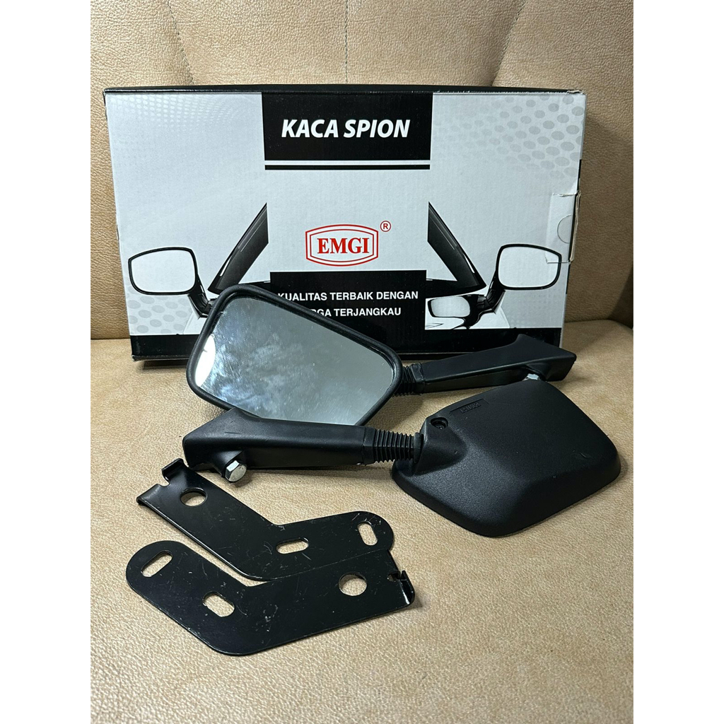 Jual SPION MOTOR EMGI VESPA PX150 + PLAT KACA CEMBUNG (1 SET KIRI DAN ...