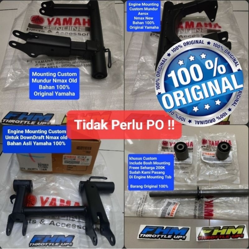 Jual Engine Mounting Custom Nmax Aerox Lexi Mundur + DownDraft Bisa ...