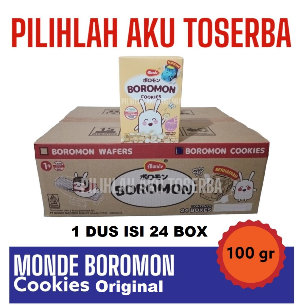 Jual Biskuit Monde BOROMON Cookies ORIGINAL - ( HARGA 1 DUS ISI 24 box ...