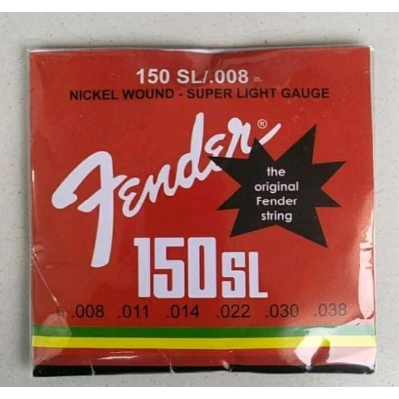 Jual SENAR GITAR fender MERAH LOKAL uk 0,8 (1 set) | Shopee Indonesia