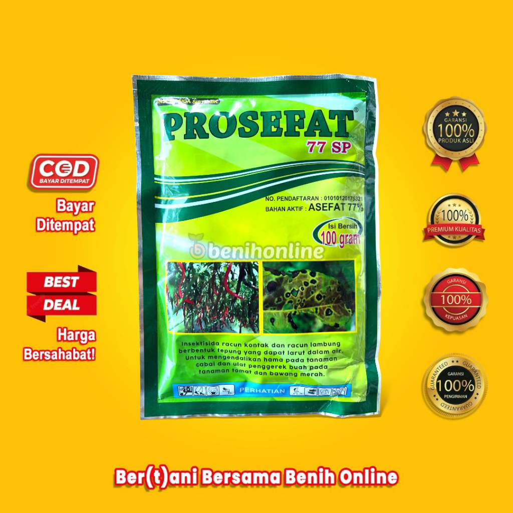 Jual INSEKTISIDA - PROSEFAT 100 GRAM - Asefat 77 SP | Shopee Indonesia