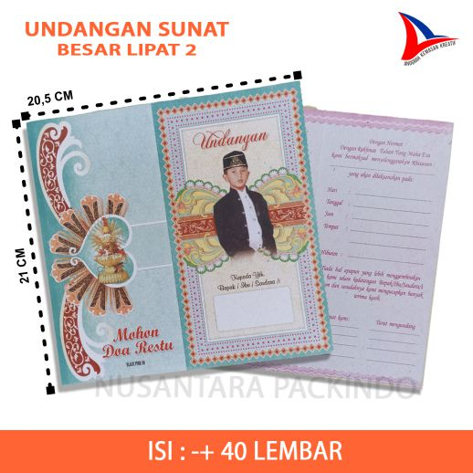 Jual Undangan Khitan Jadul Lipat 2 / Undangan Sunat | Shopee Indonesia