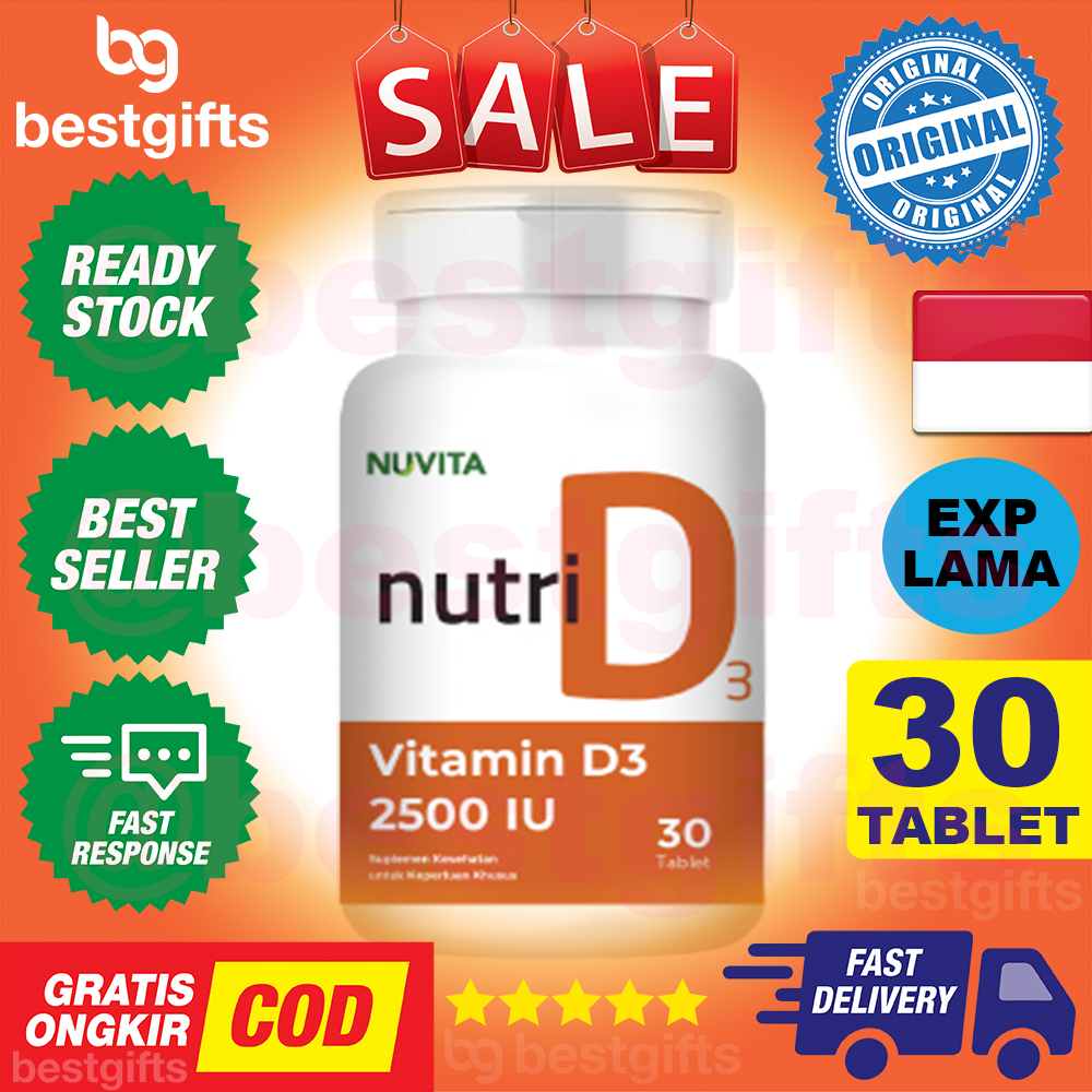 Jual NUVITA NUTRI D3 2500 IU VITAMIN D 2500IU MENINGKATKAN SISTEM ...