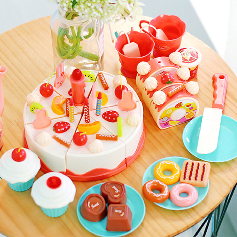 Jual Mainan Anak Birthday Cake 40pcs 75pcs 83pcs Kue Ulang Tahun Kado ...