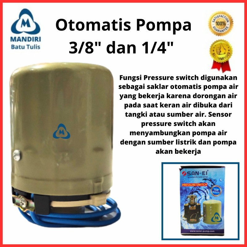 Jual Otomatis Pressure Switch SAN EI - Otomatis Pompa Air 3/8" 1/4" Inch | Shopee Indonesia