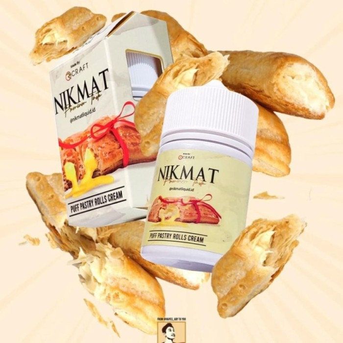 Jual LIQUID NIKMAT V1 60ML PUFF PASTRY ROLLS CREAM | Shopee Indonesia