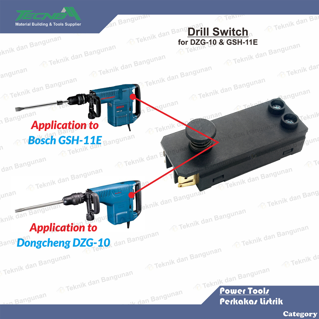 Jual Switch Saklar Bor Bobok untuk Dongcheng DZG10 dan Bosch GSH-11E ...