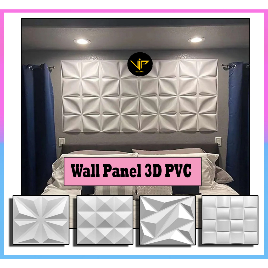 Jual VIP Wall Panel 3D PVC Wallpaper Dinding Wall Dekorasi 30cmx30cm ...