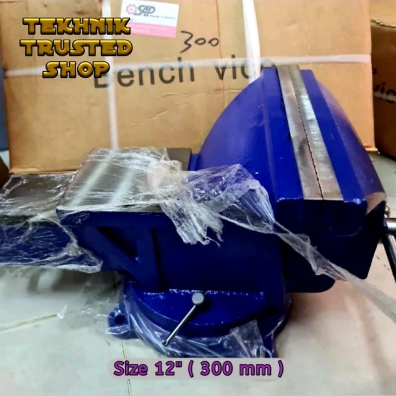 Jual Bench vice ragum 12" 300 mm Tanggem clamp klem catok meja besi cor ...