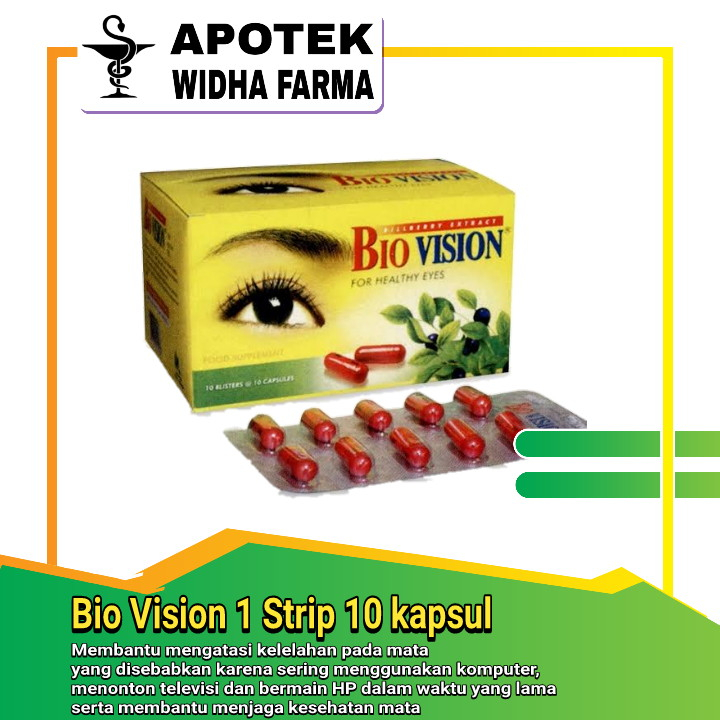 Jual BIOVISION UNTUK KESEHATAN MATA 1 BLISTER ISI 10 CAPSULES | Shopee ...