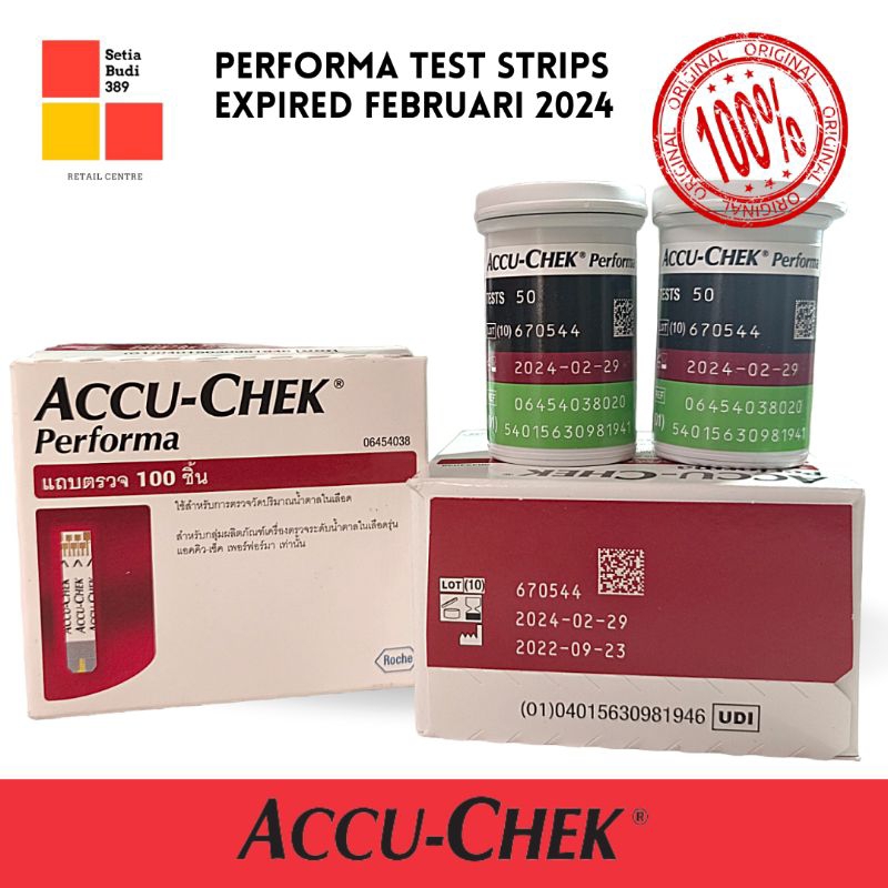 Jual Accu Check / Accu Chek Performa strip isi 100 pcs | Shopee Indonesia