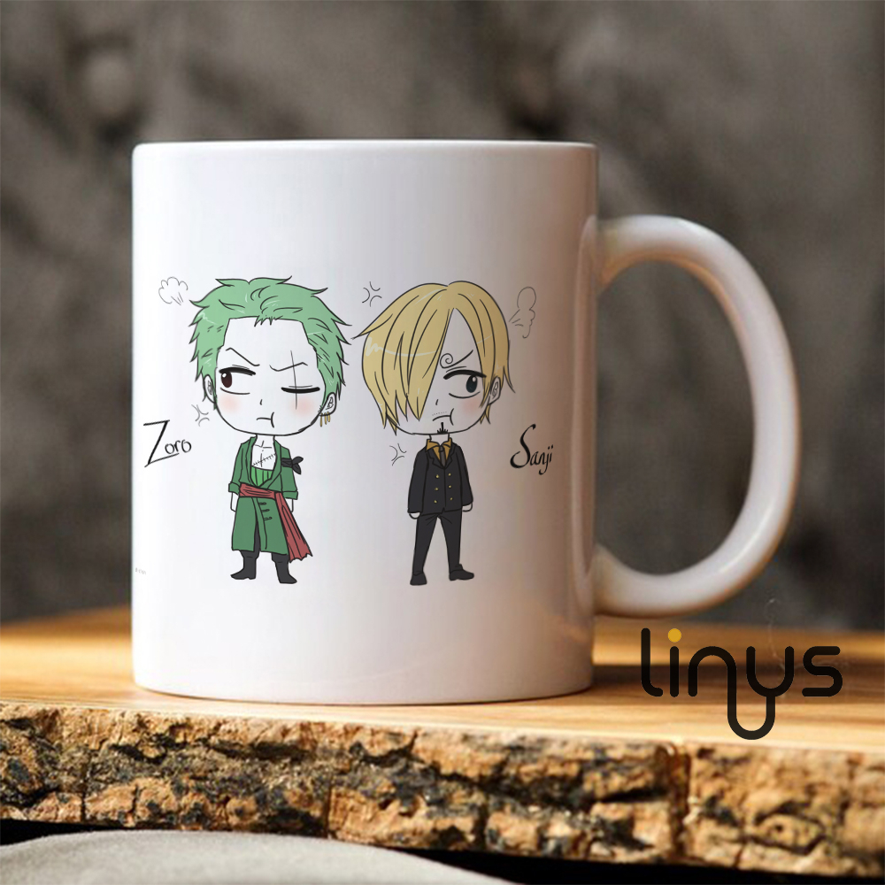 Jual Mug anime one piece character zoro and sanji | Shopee Indonesia