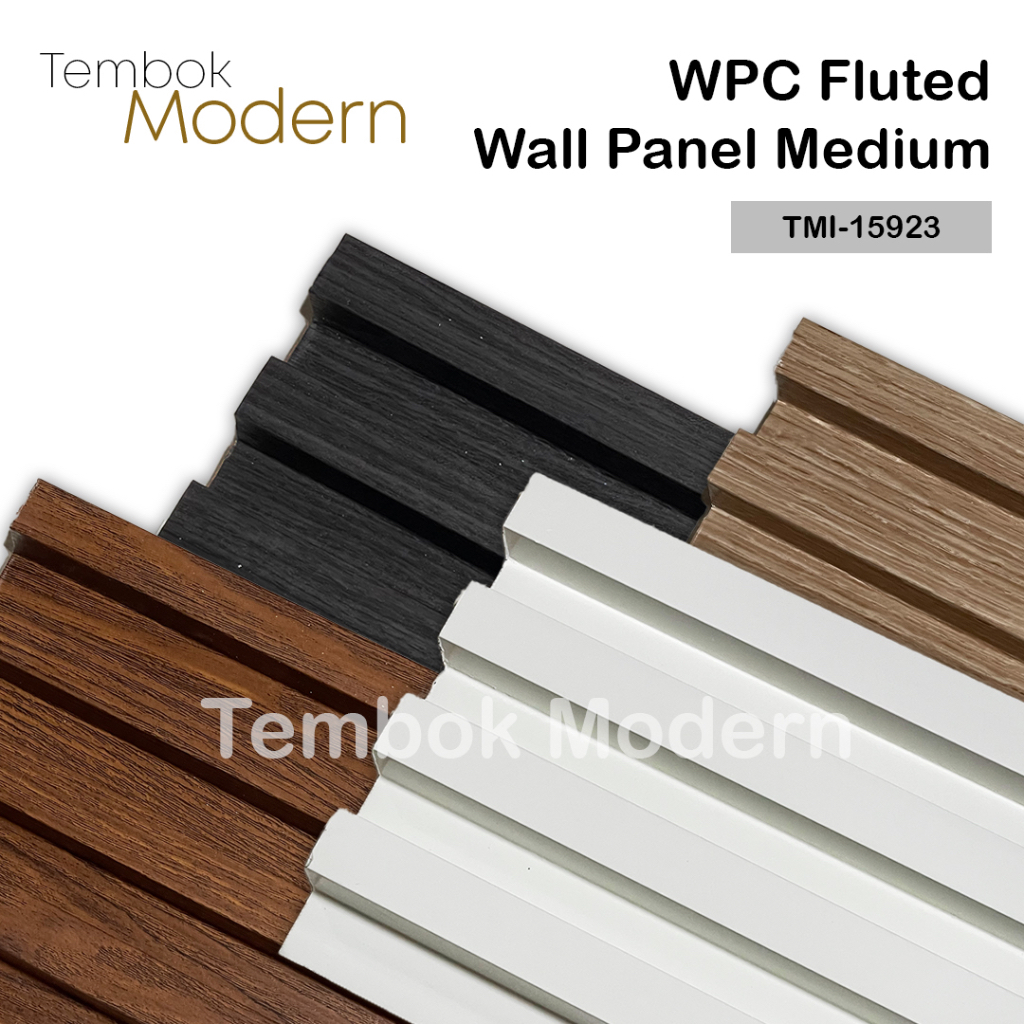 Jual WPC Wall Panel 3D Flute Wood Panel Medium PANJANG 280 CM | Shopee ...