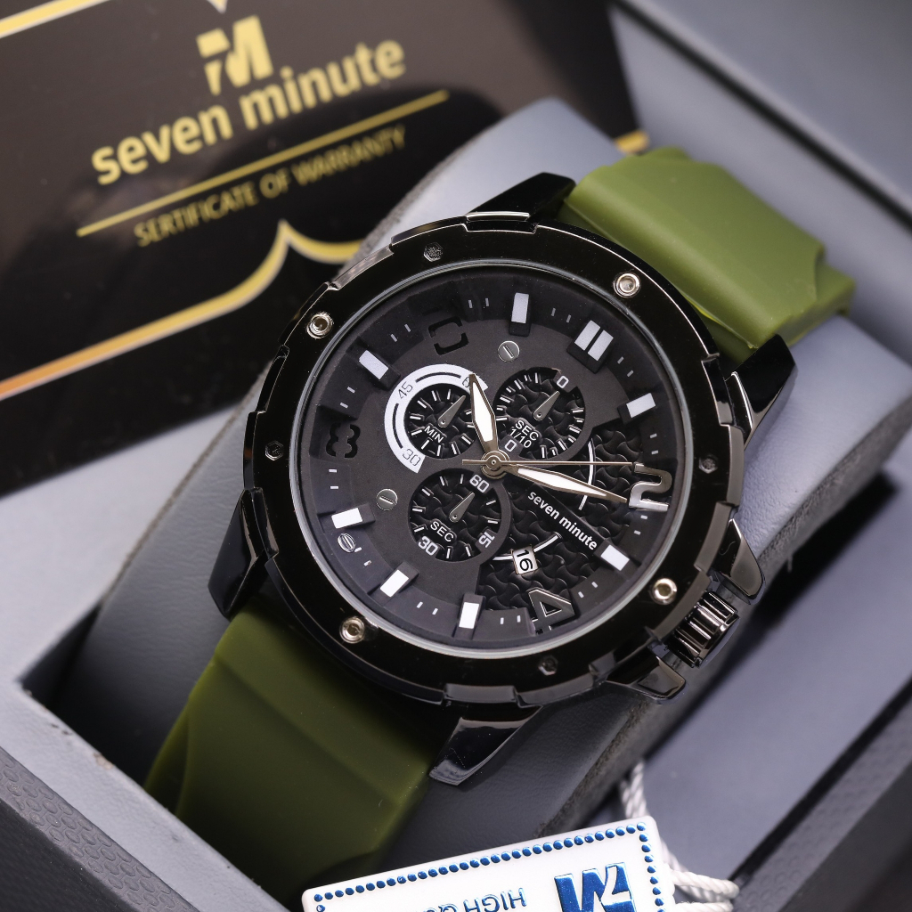 Jual Jam tangan pria seven minute M729 original water resistant tahan air sport tanggal | Shopee ...