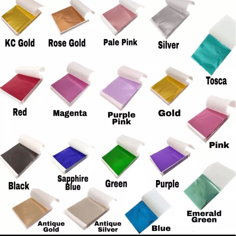 Jual Foil Paper Lembaran Metalik Warna Lengkap Resin Imitasi Champagne ...