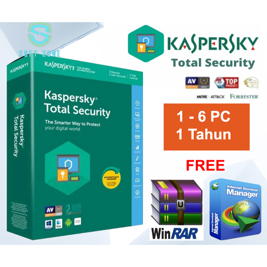 Jual Antivirus Kaspersky Total Security 2024 Latest Version | Shopee ...