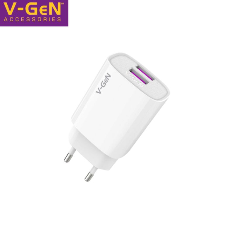 Jual Kepala Charger V-Gen VTC2-30 5V 2,4A Original V-Gen Vtc2 30 ...