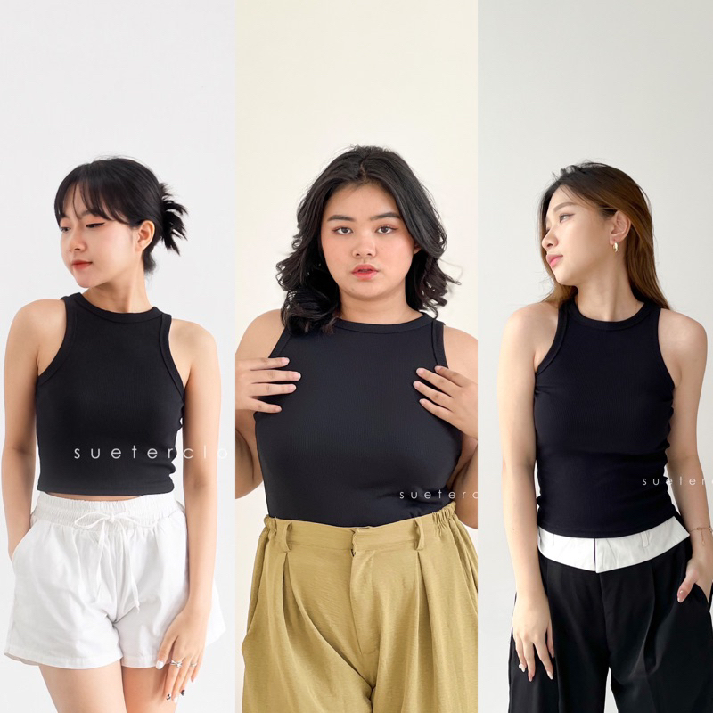 Jual Kaia Rib Tank Top / Tanktop Wanita / Crop Top Wanita / Tanktop ...