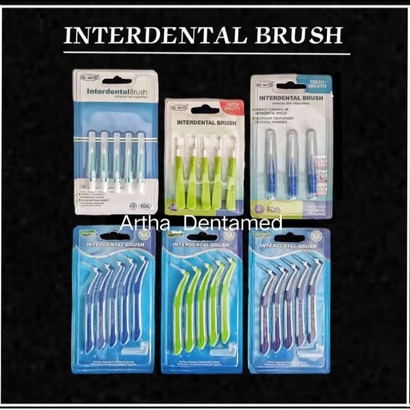 Jual SIKAT ORTHO BEHEL INTERDENTAL BRUSH SIKAT SELA GIGI Merah Bengkok ...