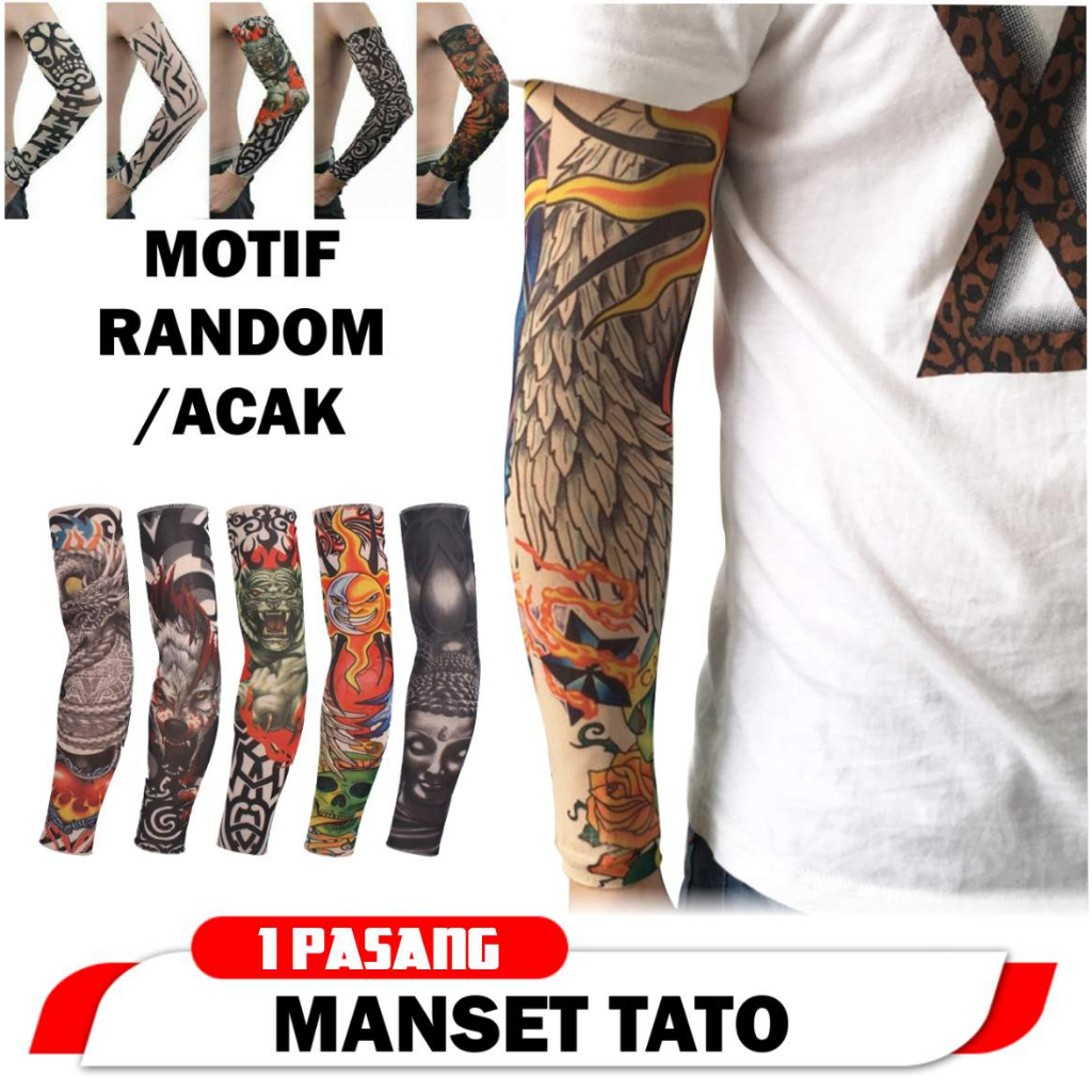 Jual Sarung lengan tangan tatto / manset tangan motif tato unisex ...
