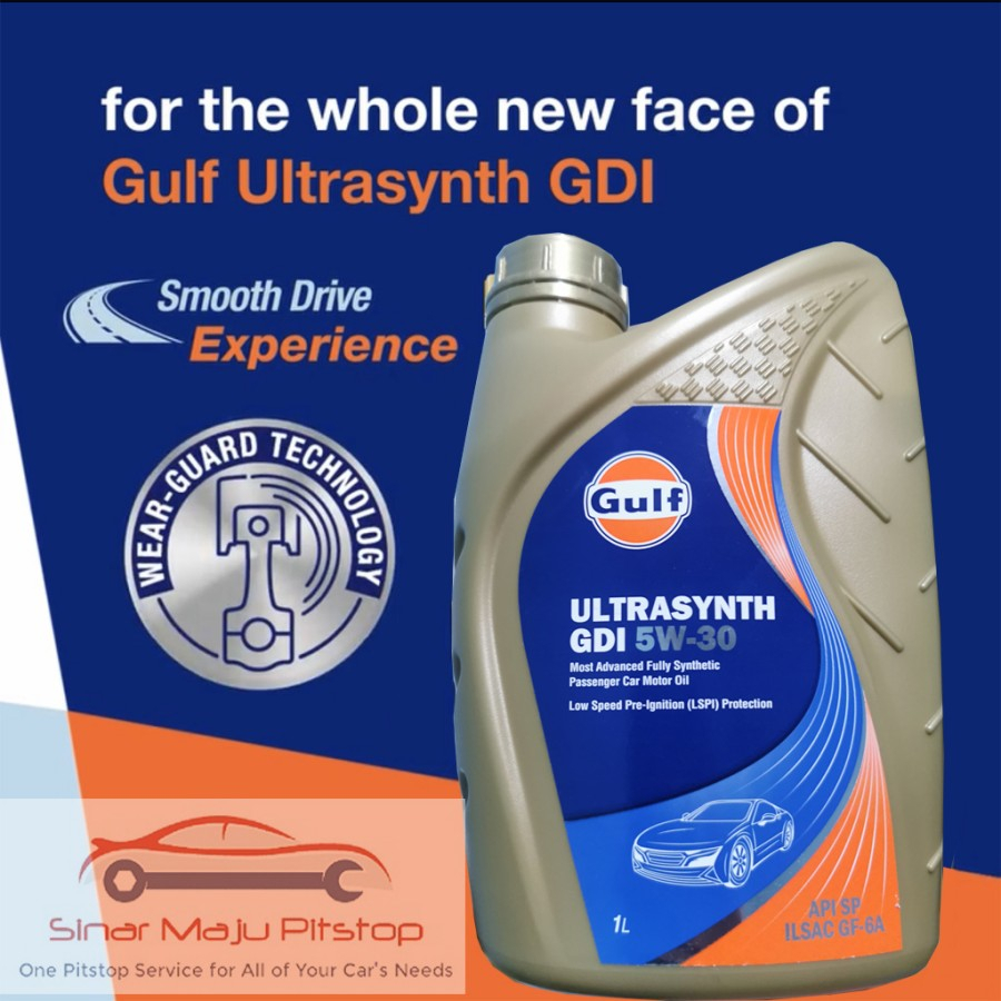 Jual GULF OIL SAE 5W-30 API SP FULL SYNTHETIC Original 1 Liter ...