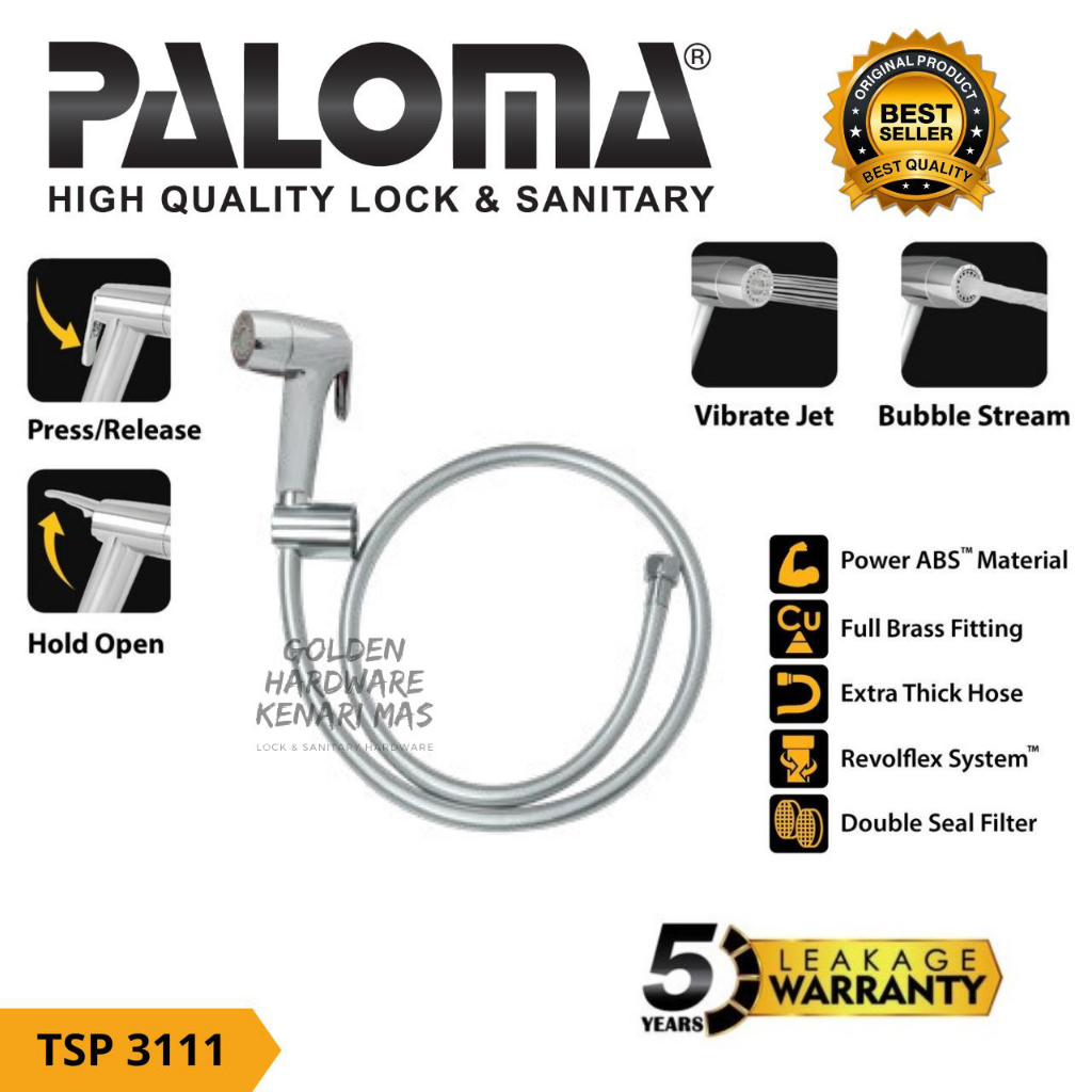 Jual PALOMA TSP 3111 Toilet Jet Washer Bidet 2 Mode Spray Set New ...