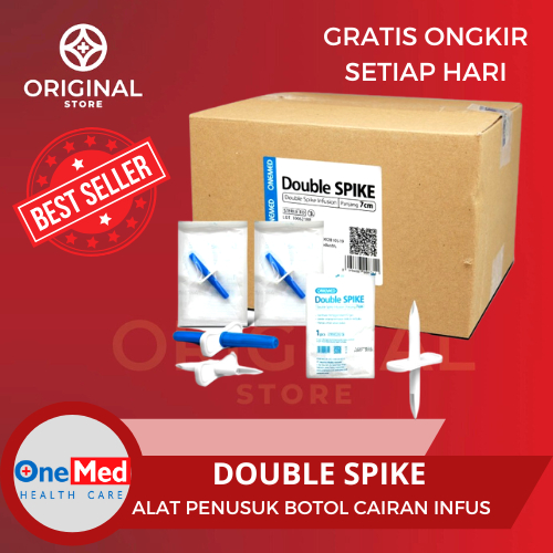 Jual Double Spike Infusion Onemed Alat Penusuk Botol Cairan Infus ...