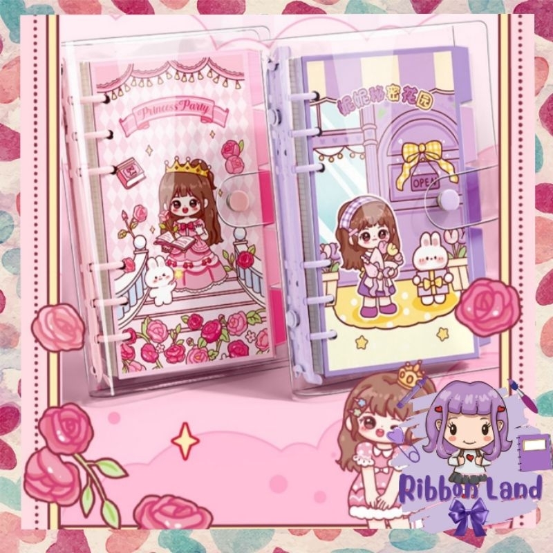 Jual A6 ORJI Set Binder Diary Kertas NINI PRINCESS & FRIENDS | Shopee ...