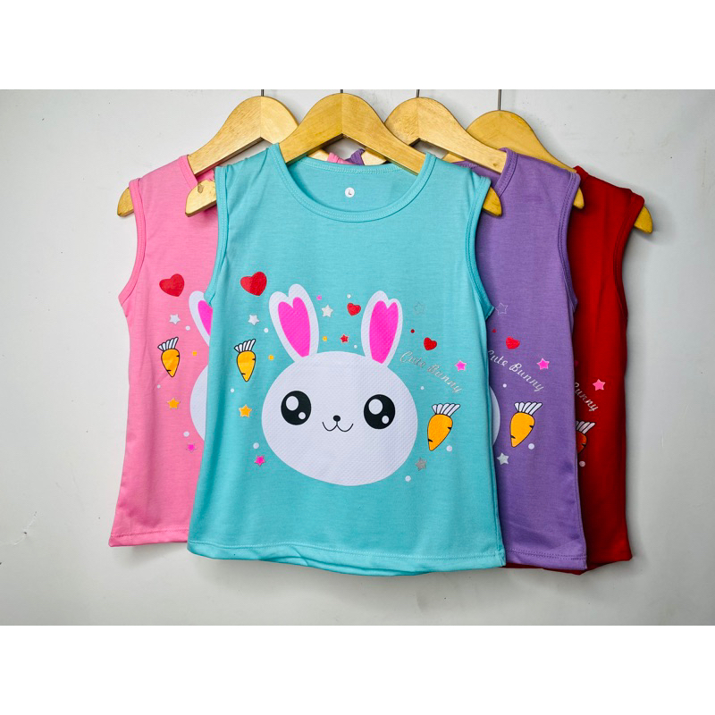 Jual Singlet anak perempuan-singlet CUTE BUNNY 1-10 tahun | Shopee ...
