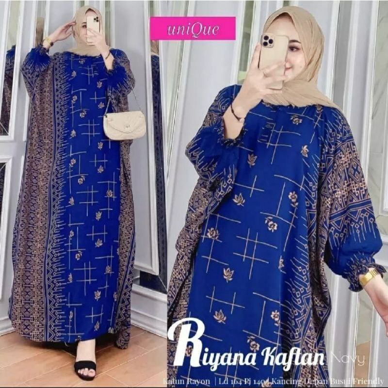 Jual (DASTER KAFTAN TERKINI) Riyana Kaftan Rayon meldi Kaftan mozza ...