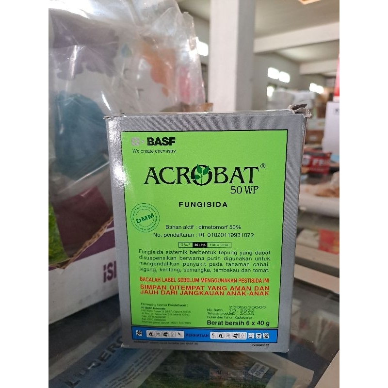 Jual ACROBAT 40GR(jaminan asli) FUNGISIDA DIMETOMORF 50WP | Shopee ...