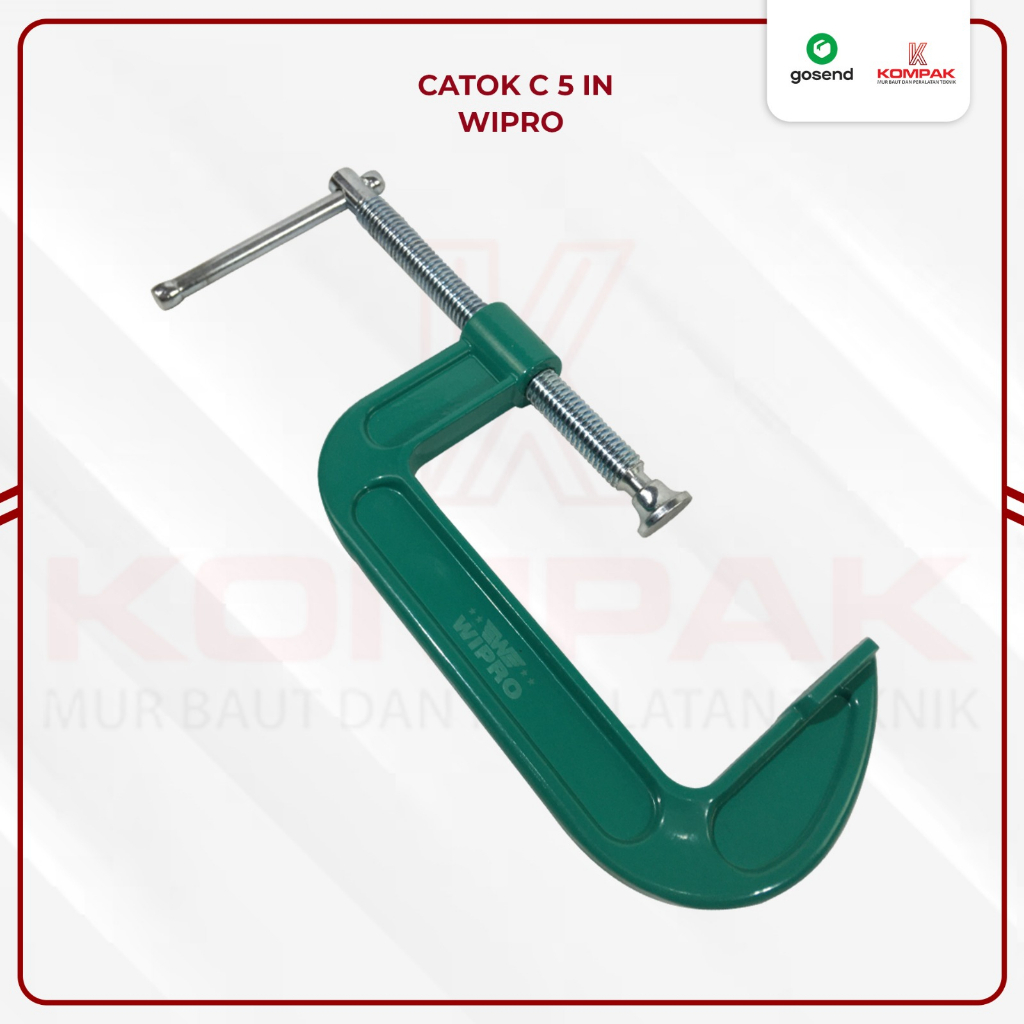 Jual Catok Klem Kayu Clamp C 5" inch Alat Penjepit Wipro | Shopee Indonesia