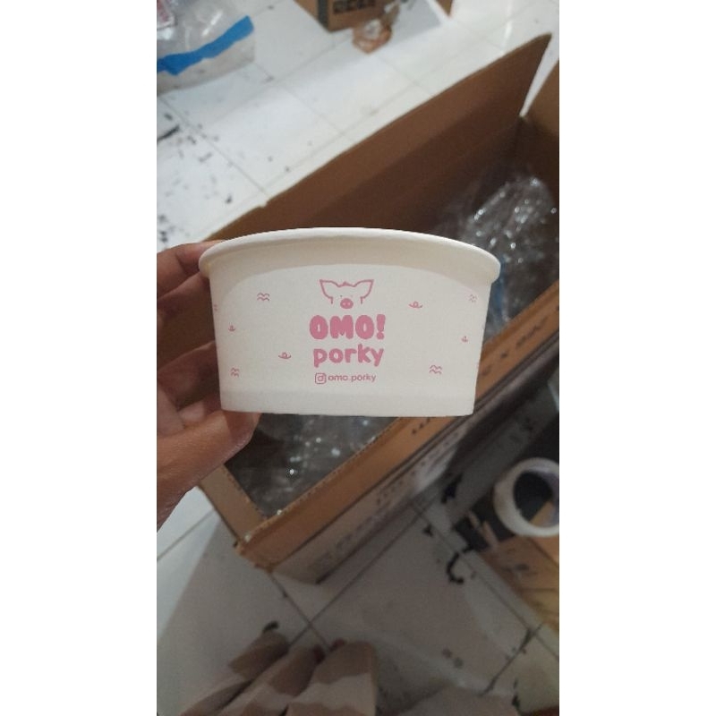 Jual sablon paper bowl 500ml | Shopee Indonesia