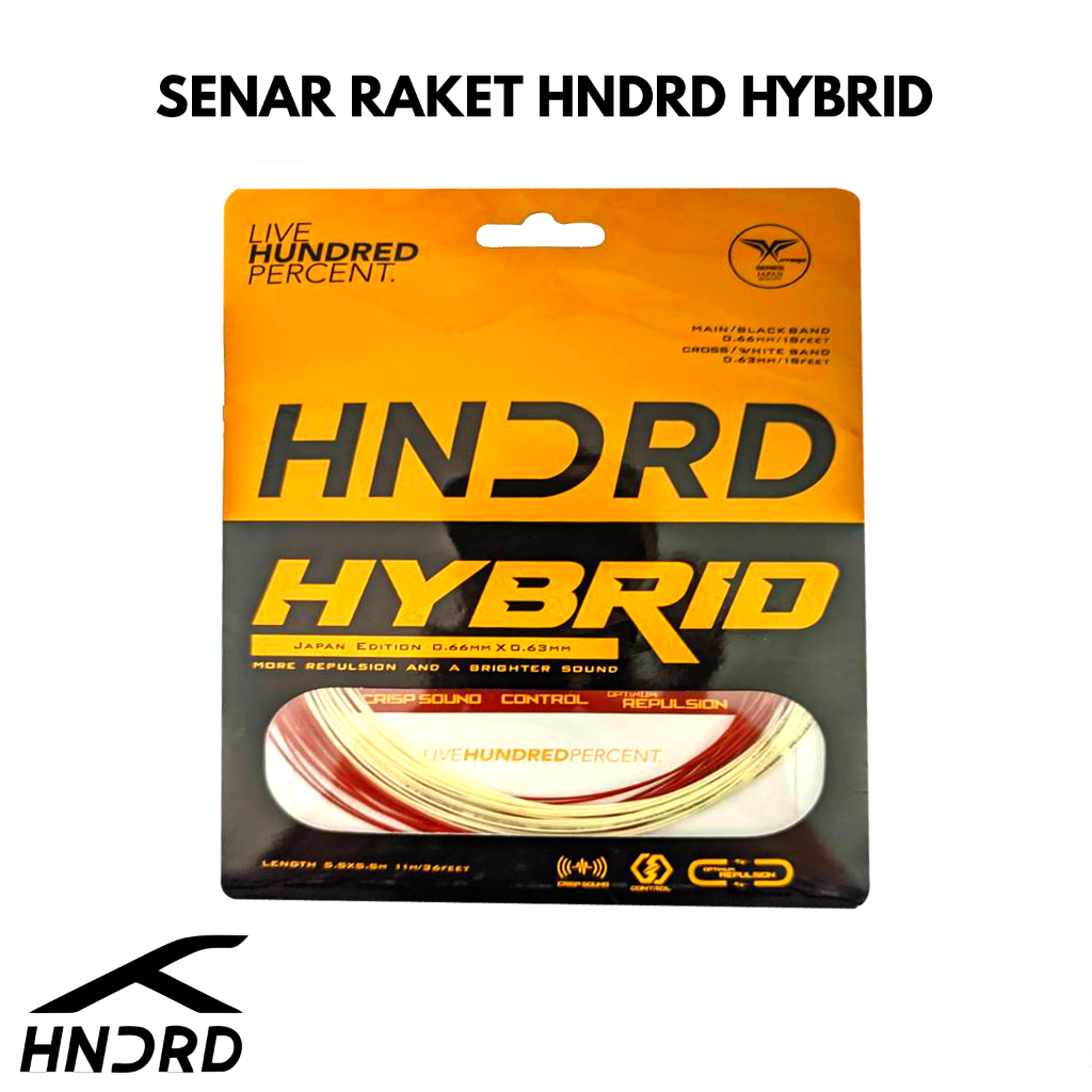 Jual String Senar Raket Badminton Bulutangkis HUNDRED HNDRD HYBRID ...