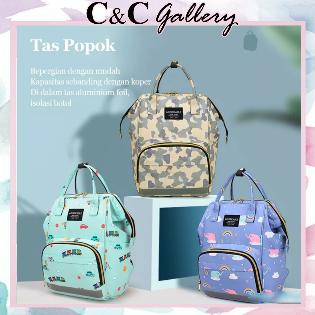 Jual TAS DIAPER / TAS BAYI MULTIFUNGSI / TAS POPOK / BABY DIAPER BAG ...