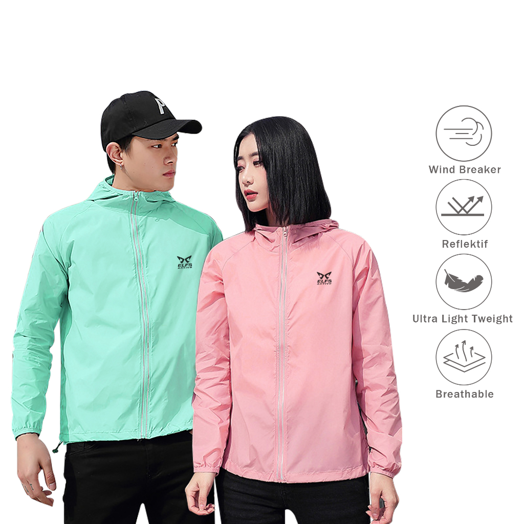 Jual Jaket Training Olahraga Pria Wanita Parasut Lipat Reflective Anti ...
