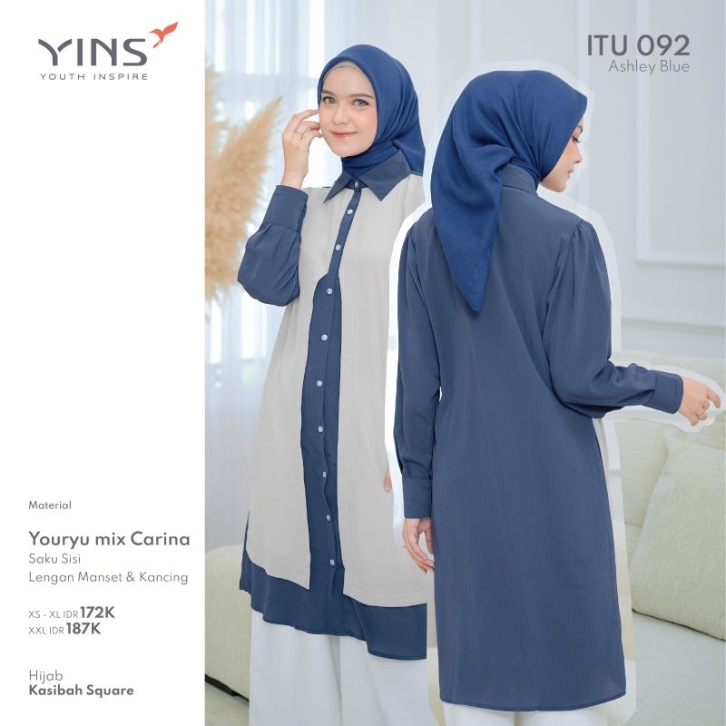 Jual TUNIK ITU 092 SAGE GREEN/ASHYE BLUE/ INSPIRE TERBARU | Shopee ...
