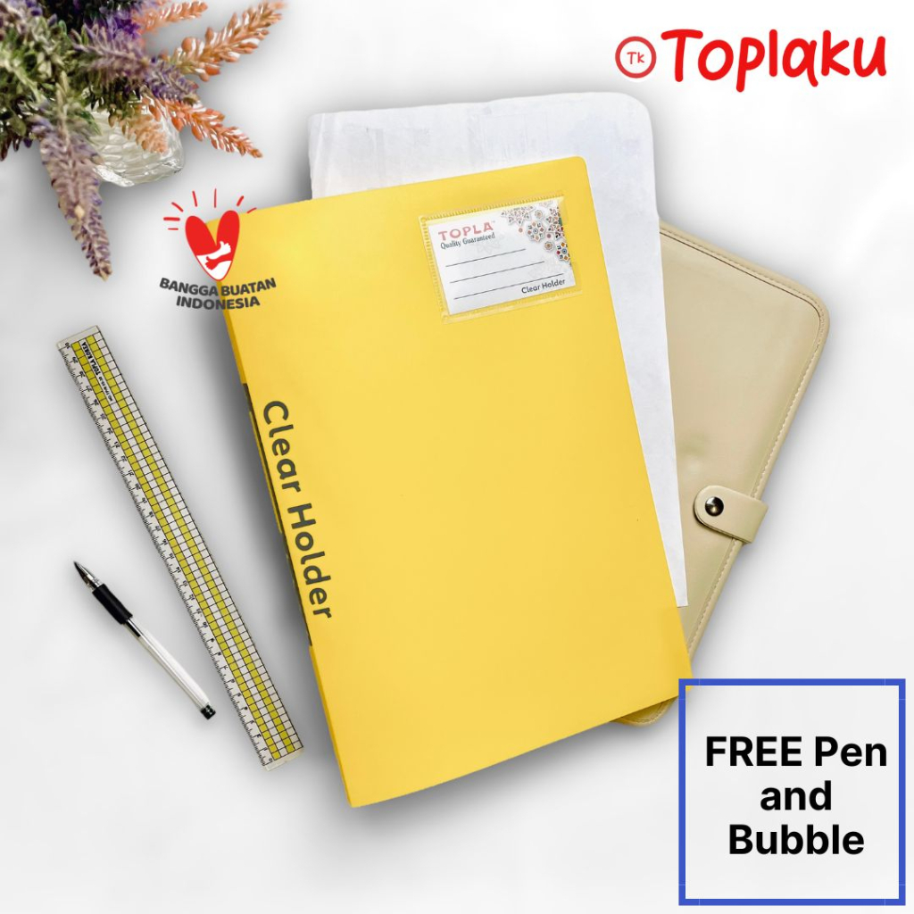 Jual Map Dokumen Clear Holder 20 File Keeper Document Folio F4 Plastik ...