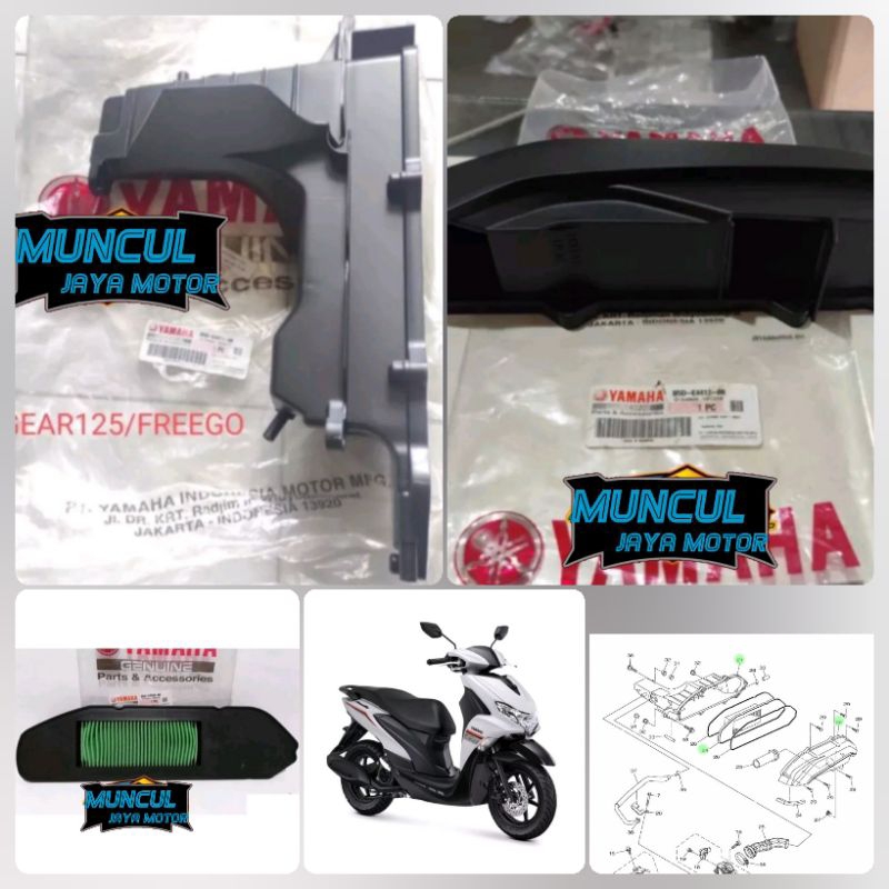 Jual Box Bok Filter Udara set Freego, Mio Gear B5D Original Yamaha ...