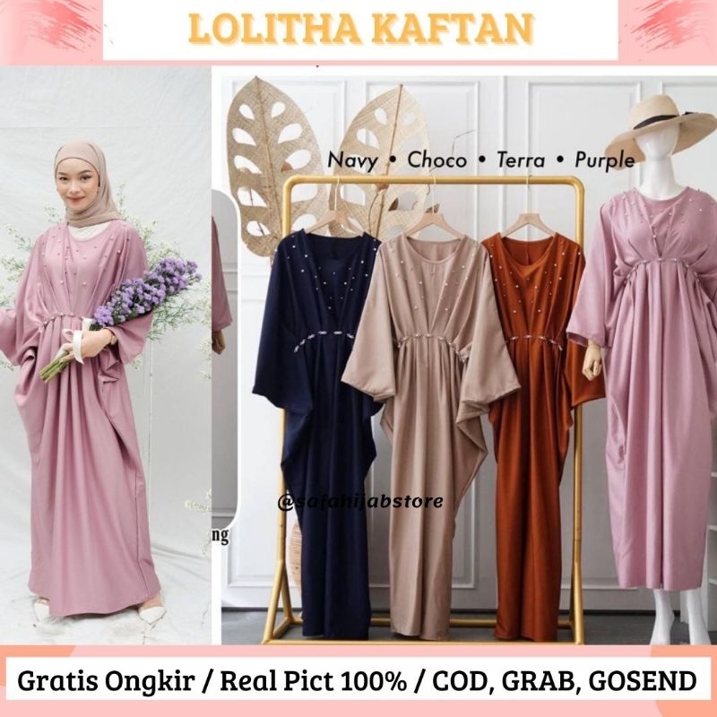 Jual LOLITHA KAFTAN / DRESS RAYA / DRESS KONDANGAN / LEBARAN ...