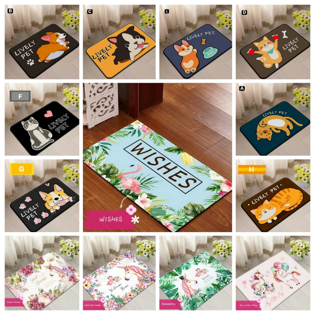 Jual Keset Anti Slip Import Motif Lucu Anjing Kucing Unicorn Flamingo l ...