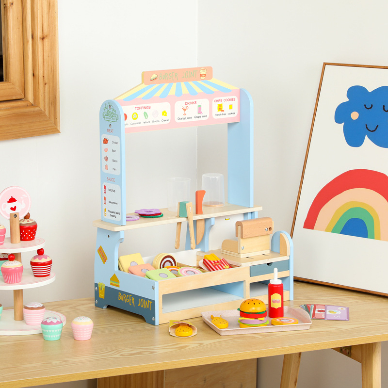 Jual Mainan Toko Mini Store Makanan Cepat Saji-burger telur gulung ...