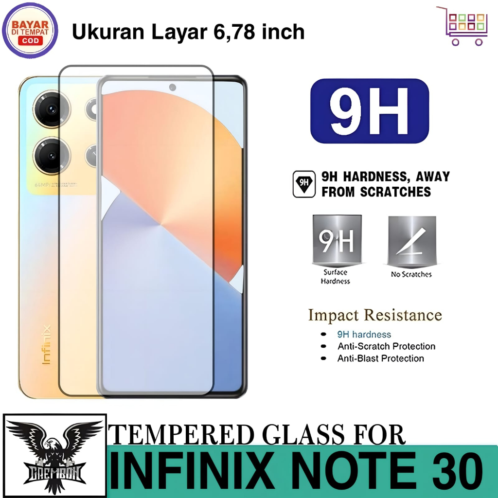 Jual TEMPERED GLASS INFINIX NOTE 30 FULL LAYAR SCREEN GUARD ANTI GORES ...