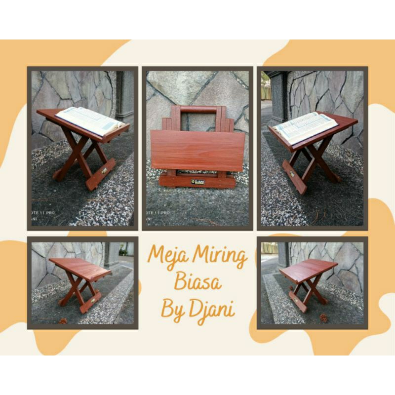 Jual [Bisa diatur kemiringan meja ] Meja Baca Al Quran/ Tatakan Al ...