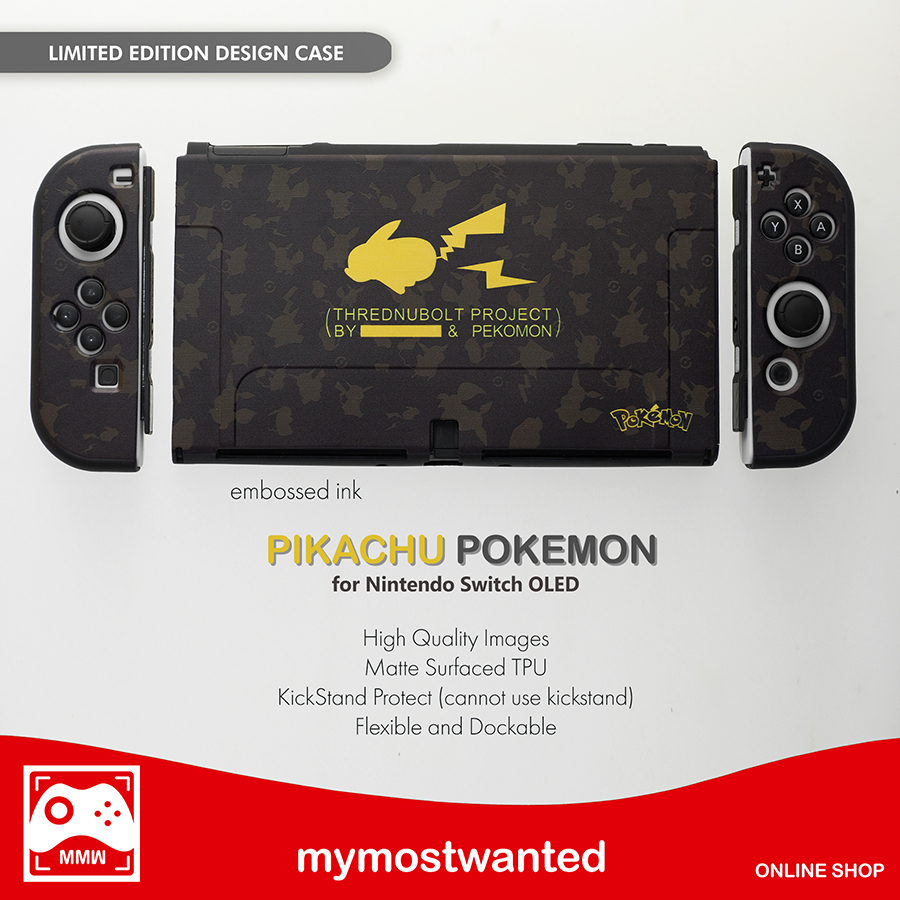 Jual Case TPU Silicon Nintendo Switch OLED Project PIKACHU POKEMON ...