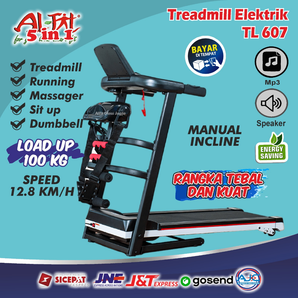Jual Alat Treadmill Lipat Elektrik Murah TL 607 Alat Fitness ...